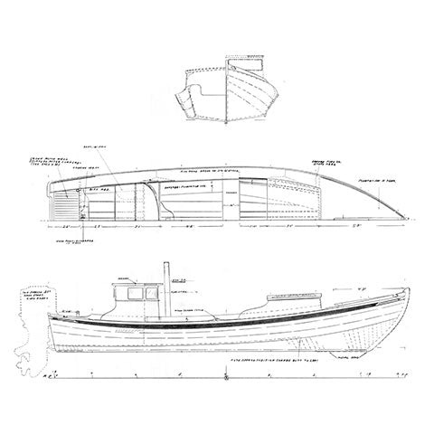 24' Fast Outboard Work Boat – Mystic Seaport Collection Store